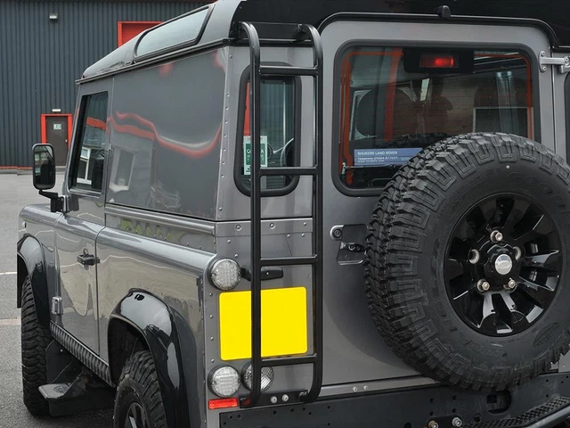 ROOF ACCESS LADDER Black - Land Rover Defender 90 110 - DA3073B £106.49 ...
