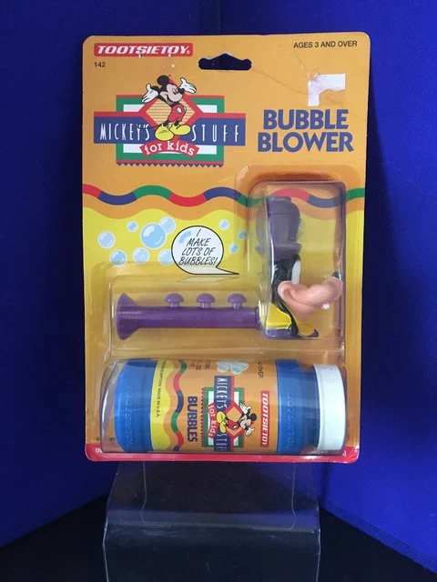 VINTAGE TOOTSIETOY GOOFY Walt Disney Bubble Blower Toy Mint on Card ...