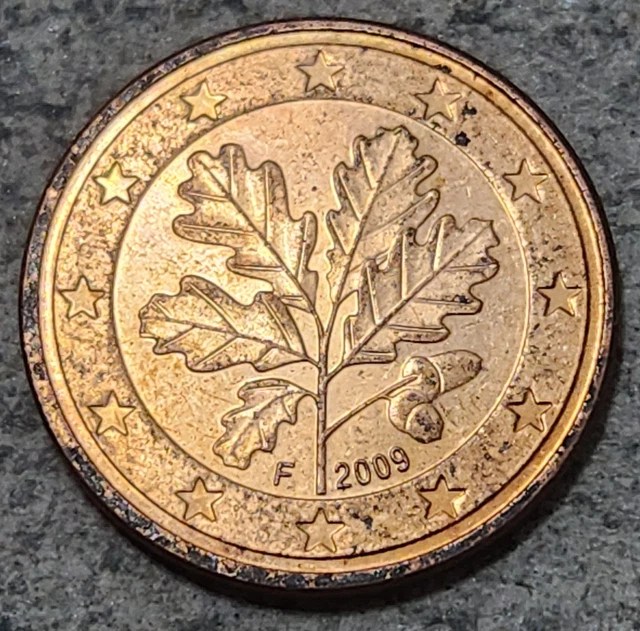 EUROPEAN UNION (GERMANY) 🇪🇺/🇩🇪 Five Euro Cents Coin 2009 F (Stuttgart ...