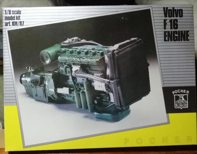 N°00-1500 MAQUETTE POCHER 1/8 Moteur Volvo F16 Engine Art KM/87 EUR 115 ...