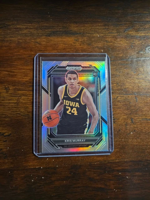 2023-24 PRIZM DRAFT Picks argent #49 Kris Murray SP Iowa Hawkeyes ...