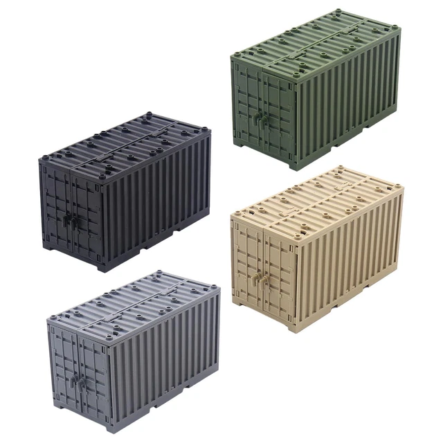 CONTAINER BLOCKS BRICKS Box Toys Model Brick Shipping Transport Case Assemble £8.33 - PicClick UK
