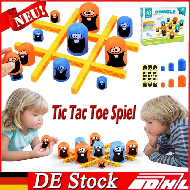 TIC TAC TOE Spiel 2 Spieler Brettspiele Big Eat Small Game Eltern Kind ...