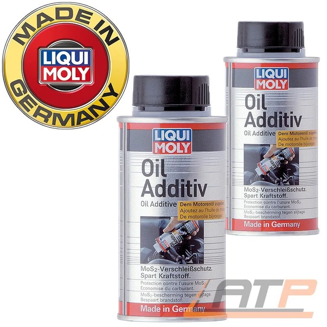 2X 125ML LIQUI MOLY OIL ADDITIV MoS2-VERSCHLEISS-SCHUTZ ÖL-ADDITIV EUR ...