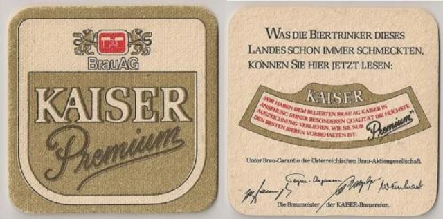 KAISER BIER LINZ Spezialdeckel "Premium" 80er Jahre EUR 1,00 - PicClick DE