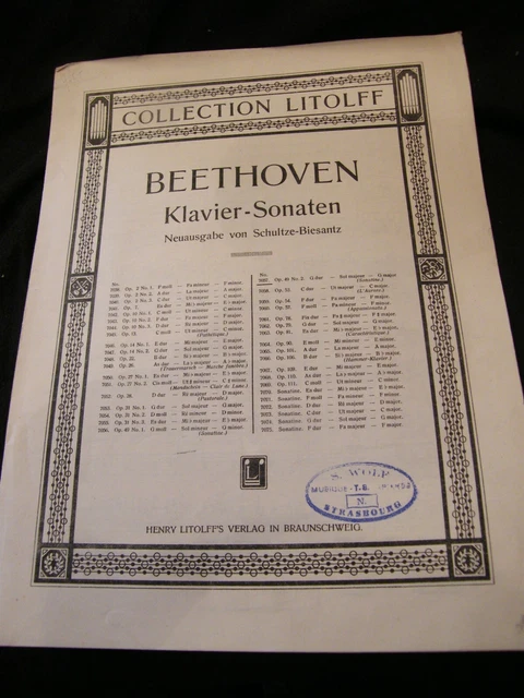&PARTITION BEETHOVEN SONATINE Music Sheet" EUR 15,00 - PicClick FR