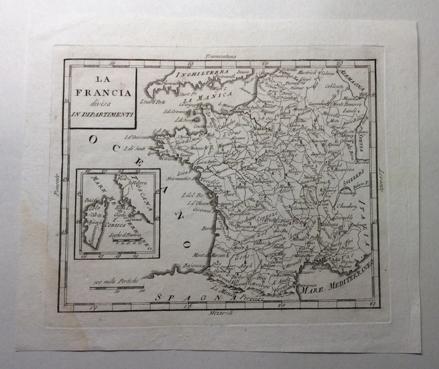 ORIGINAL 18TH 19TH Century Map of France. £65.00 - PicClick UK