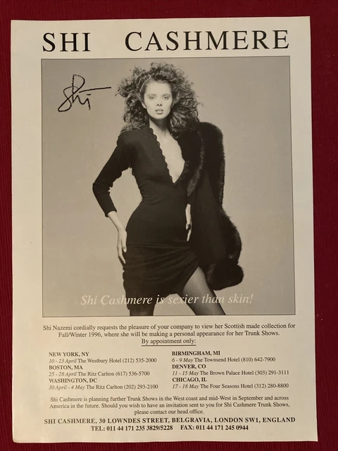 SHI CASHMERE SEXY Woman Model 1996 Print Ad - Great to Frame! £6.59 ...