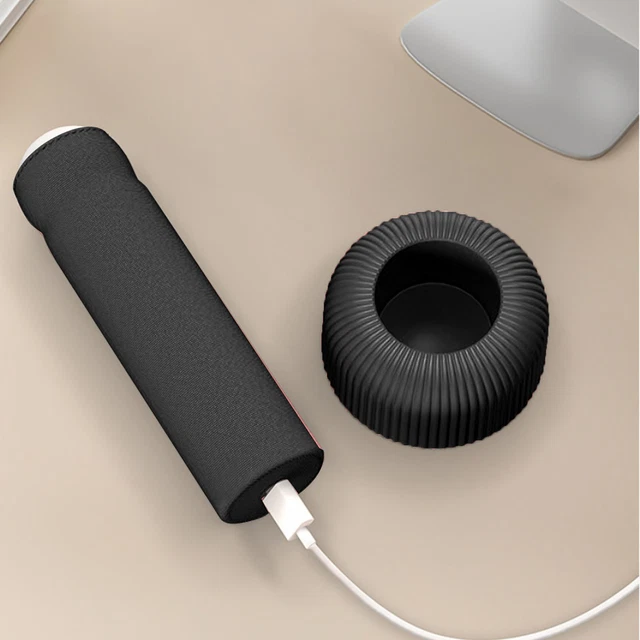 BLACK LED NIGHT Light Rechargeable Innovative Stable Base Handheld Warm ...