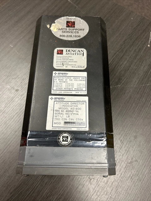 CESSNA CITATION SPERRY AD-600 Attitude Director Indicator P/N 4020547 ...