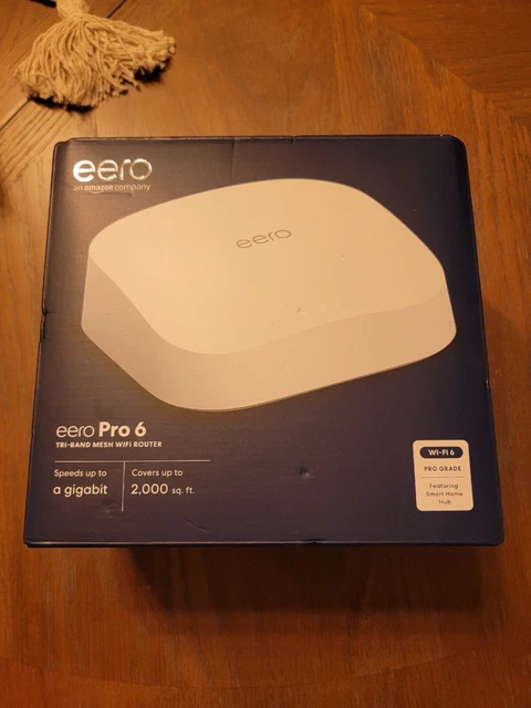 AMAZON EERO PRO 6 tri-band mesh Wi-Fi router one owner works great fast ...