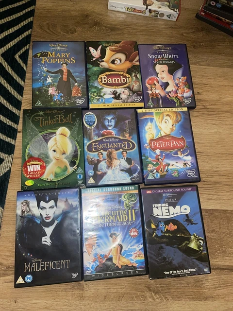 DISNEY PIXAR/WALT DISNEY DVD Bundle x 9 Children's Kids Movies EUR 1,14 ...