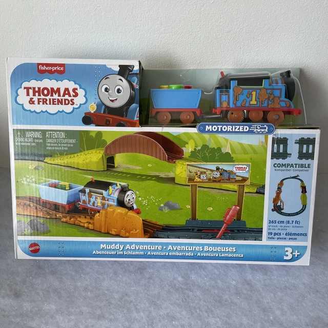 THOMAS & FRIENDS Motorised Muddy Adventure Train Track Set - Brand New ...
