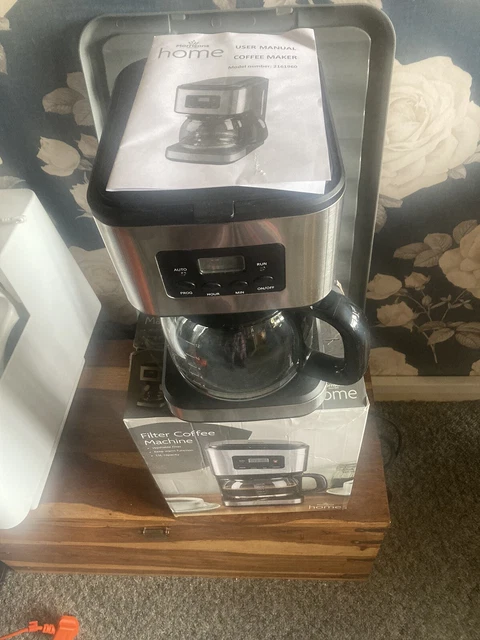 MORRISONS DIGITAL FILTER Coffee Machine Timer 1.5L Expresso keep warm ...
