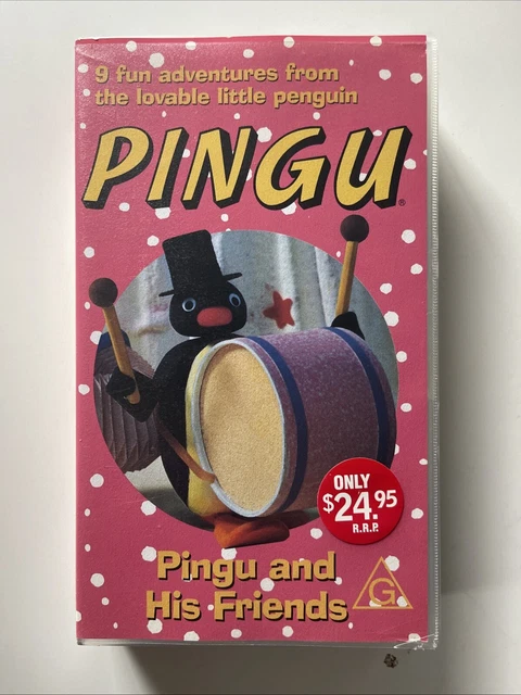 PINGU AND HIS Friends. PINGU VHS PAL Extremely Rare 1992 Tested 9 Fun ...