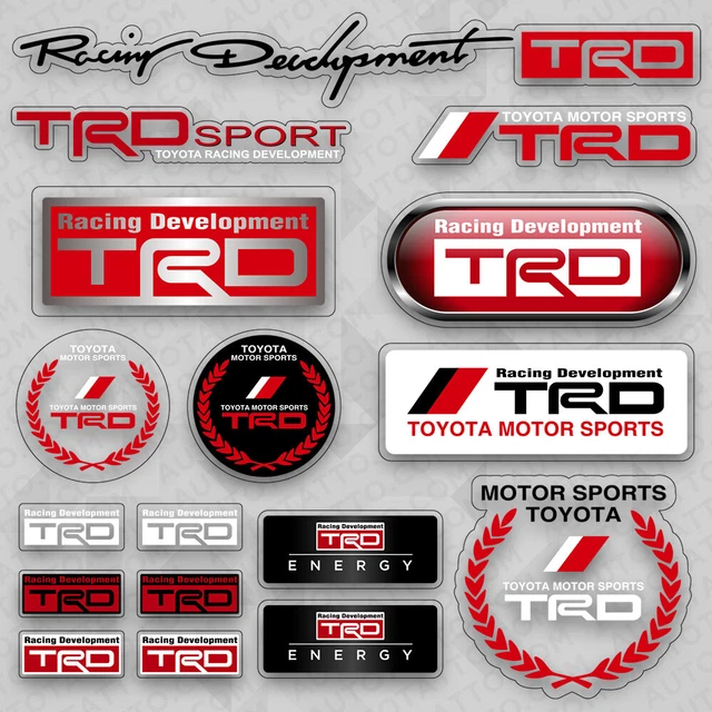 TRD RACING DEVELOPMENT Motor Sports Car Logo Sticker Vinyl Decal ...