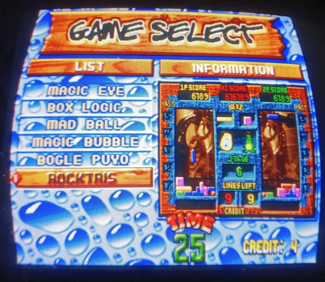 PUZZLE CLUB / 6 Game Pcb jamma Working Game Vintage Coin Up Arcade ...