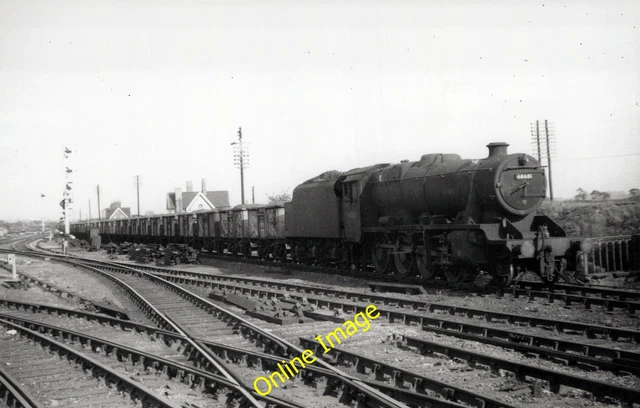 RAILWAY PHOTO EX LMS 2-8-0 8F 48681 Freight Trent South Junc 13/10/1963 ...
