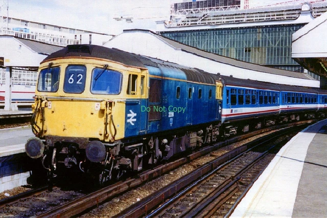 F48 35MM SLIDE British Rail Class 33 33114 @ London Waterloo £3.54 ...