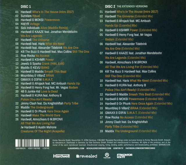HARDWELL HARDWELL PRESENTS Revealed Vol.8 (CD) EUR 27,01 - PicClick FR