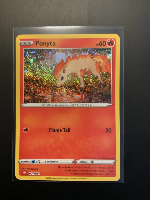 CARTE POKÉMON 004/034 Ponyta Classic Collection Box Holo Neuf Anglais ...