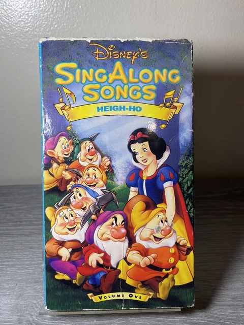 DISNEY’S SING ALONG Songs Heigh-Ho Volume 1 (VHS) Snow White Seven ...