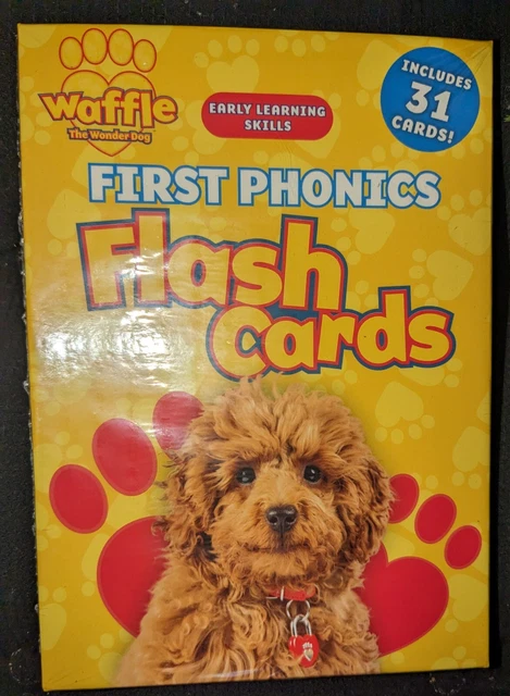 CBEEBIES WAFFLE THE Wonder Dog First Phonics Flash Cards SEALED Trusted ...