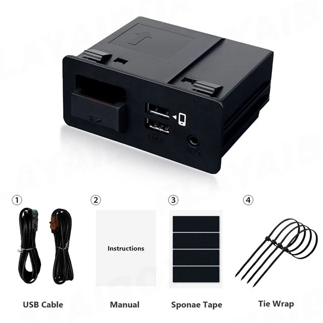 WIRED CARPLAY ANDROID Auto USB Adapter Hub for Retrofit OEM Mazda CX3 ...