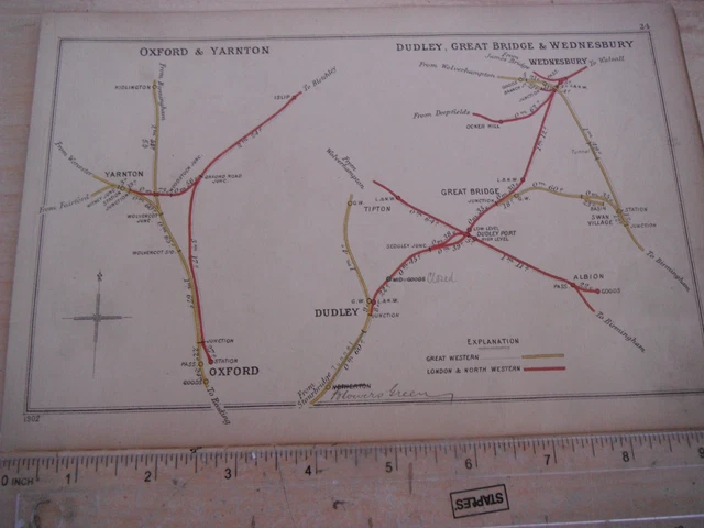 DUDLEY TIPTON WEDNESBURY Albion Oxford Yarnton Islip Kidlington Railway ...