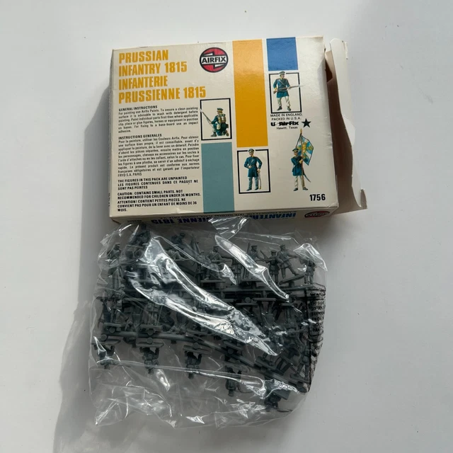 AIRFIX WATERLOO PRUSSIAN Infantry 48 Scale Pieces 01756-9 1978 HO/OO £8 ...
