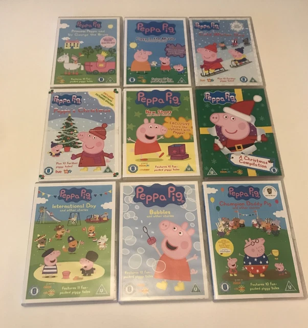 PEPPA PIG DVD Bundle X 9 Children Animated Family Free P&P £12.99 ...