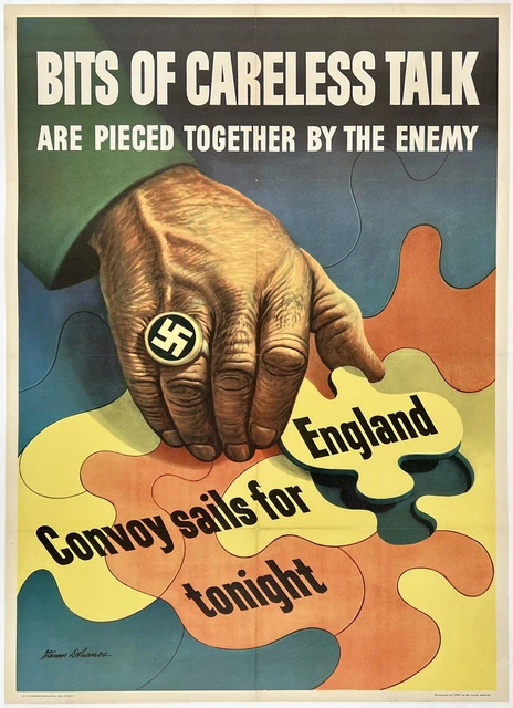 Careless Talk Propaganda Posters FOR SALE! - PicClick UK