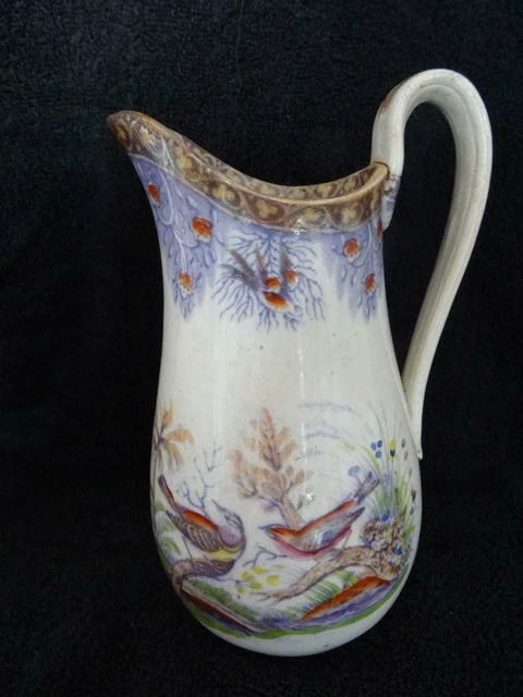 ANTIQUE D.J.EVANS & Co Swansea Birds Jug £49.95 - PicClick UK