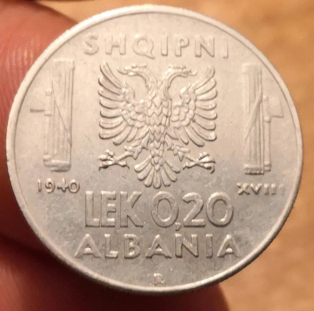 MONETA 0.20 LEK 1940, Vittorio Emanuele III Albania, Rif. 4955 EUR 6,00 ...