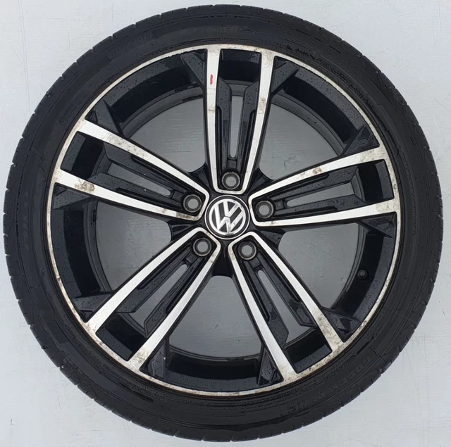 VW GOLF 18& Alloy Wheel Genuine VW R-Line SEVILLA Alloy Wheel 5x112 7 ...