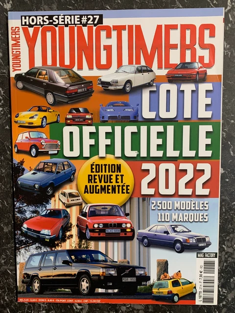 MAGAZINE YOUNGTIMERS HORS-SÉRIE N°27 Cote officielle 2022 EUR 8,00 - PicClick FR