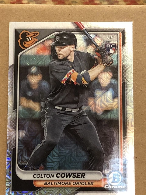 2024 BOWMAN CHROME Colton Cowser #31 réfracteur Mojo RC Baltimore ...