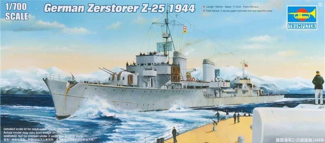 MODEL SHIP FOR Mount Model Assembly Kit Trumpeter German Zerstorser Z ...