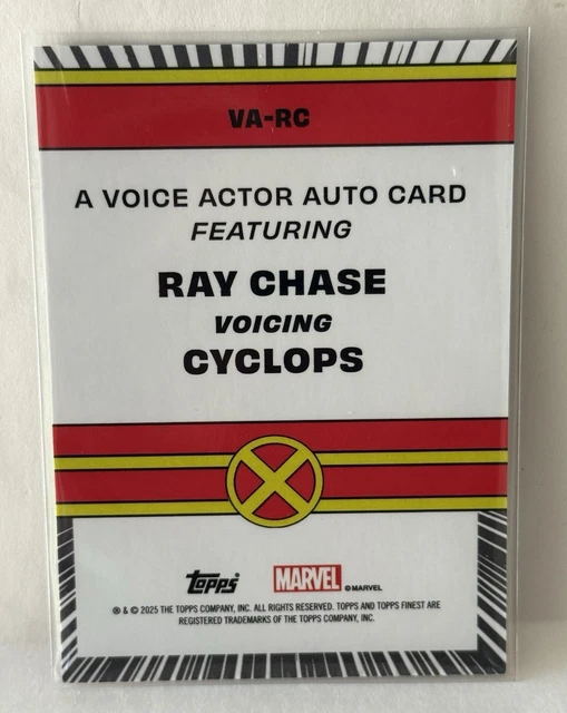2025 TOPPS FINEST X-Men '97 Ray Chase Cyclops Auto Autograph #VA-RC $23 ...