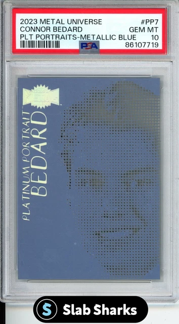 2023 METAL UNIVERSE Connor Bedard Platinum Portraits Rookie Metallic ...