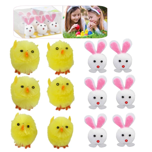 HAPPY EASTER POM Pom Bunny Chick Set Hoppy Easter Crafts Bonnet ...