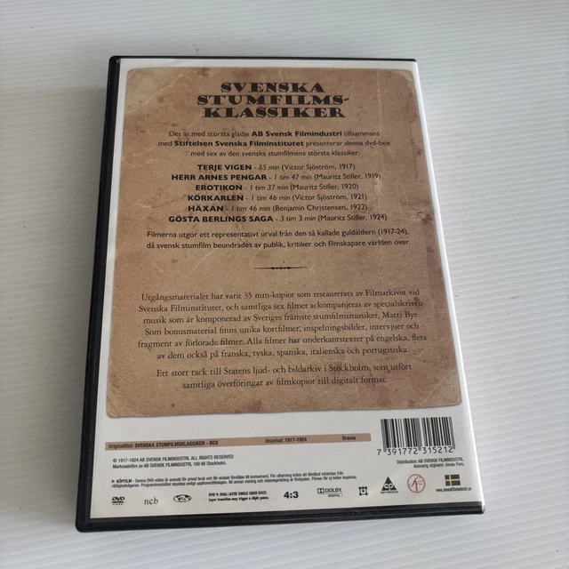 SWEDISH SILENT FILM Classics Collection 6 x DVD English subtitles ...