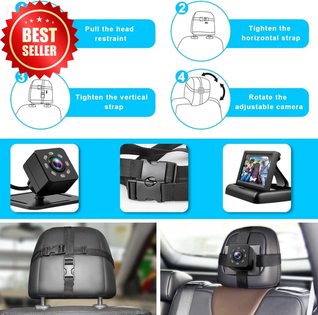 CAR MIRROR, 4.3'' HD Night Vision Function Car Mirror Display, Safety ...