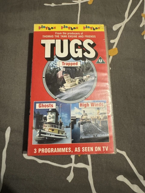 TUGS VHS VIDEO Playbox Edition Trapped Ghosts High Winds Rare Box £25. ...