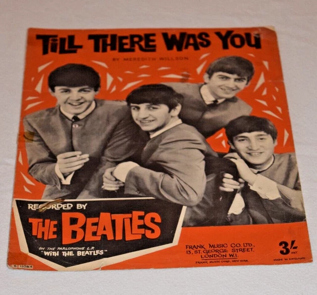 THE BEATLES ORIGINAL song sheet music "Till There Was You " £10.00 ...