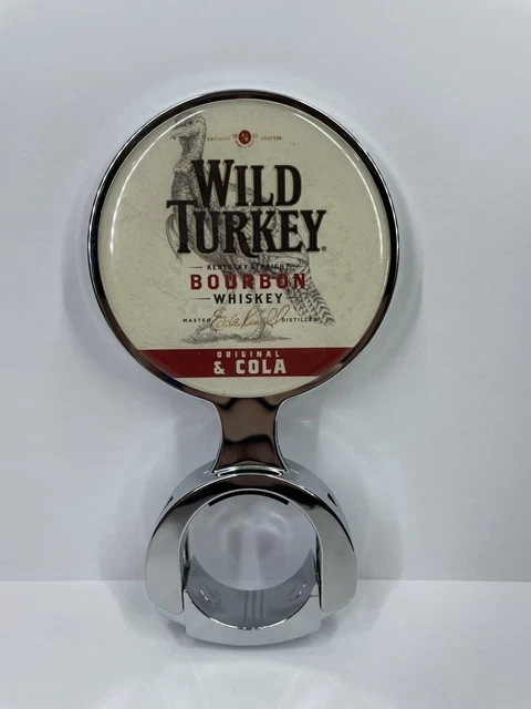WILD TURKEY BOURBON Cola Font 82mm Decal Premix Keg Kegerator Beer Tap ...