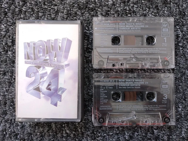 NOW 24 - Various Artists Double Cassette Album Audio Cassette Tape EUR ...