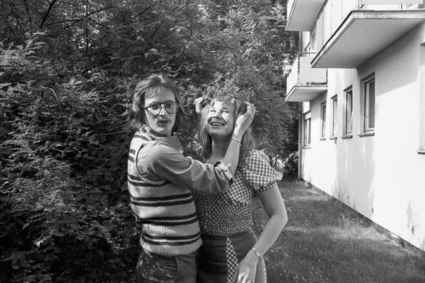 GERMAN ACTOR THOMAS Astan with girlfriend Gwendoline von Ambesser - Old ...