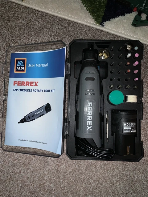 PARKSIDE 12V CORDLESS Precision Drill Grinder Rotary Multi Tool +50 ...