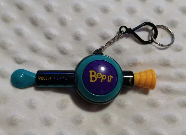 BOP IT VINTAGE 2000 Mini Key Chain Pocket Handheld Game Travel 5 ...